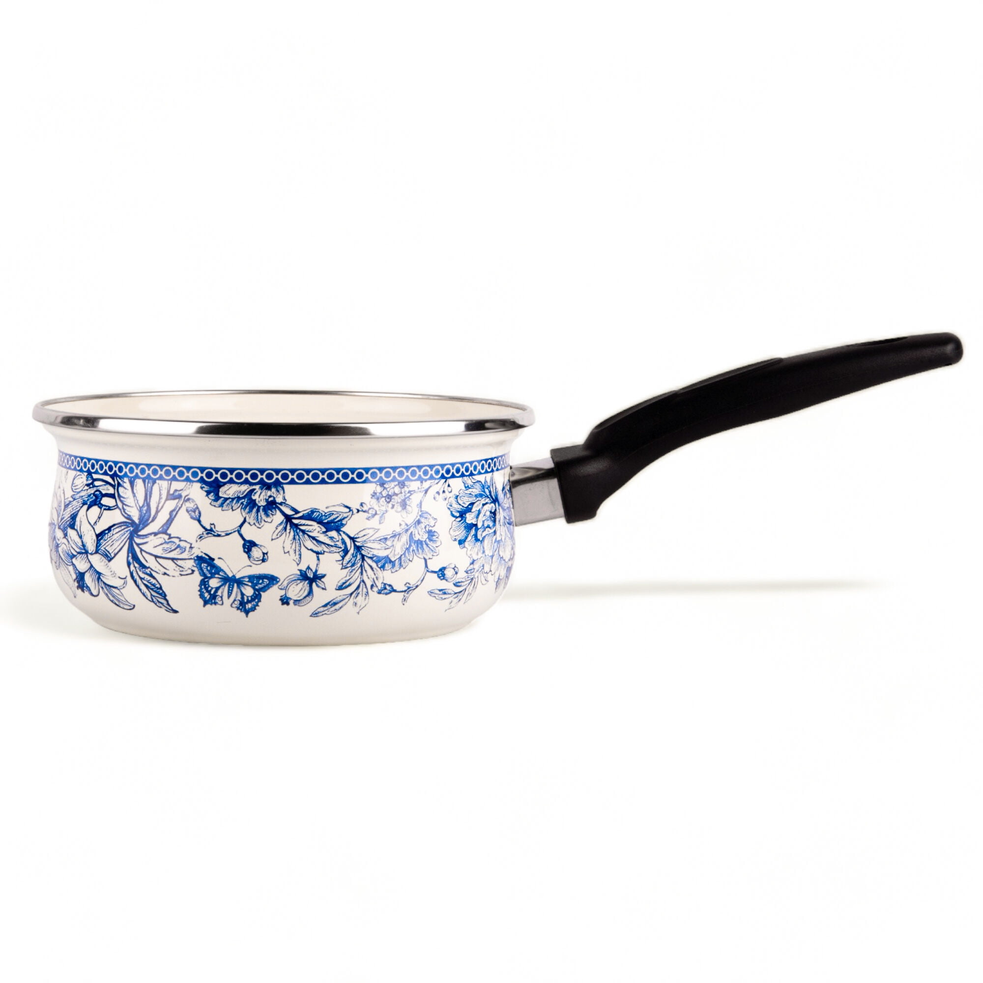 Bird of Paradise Vintage Enamel Saucepan with Liter Scale - Walmart.com