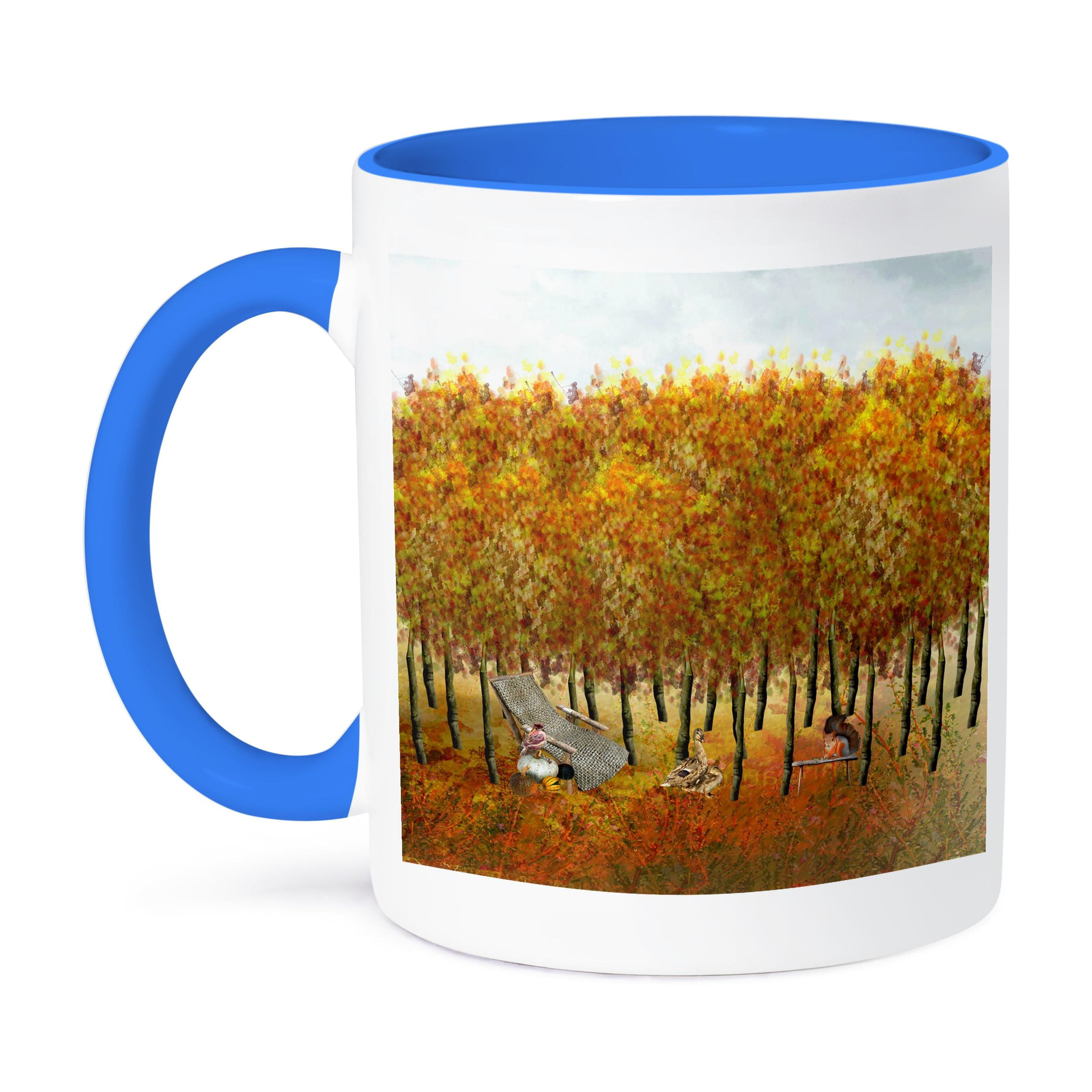 3dRose, Bird on Pumpkin Next to Chair, Duck Family, Red Squirrel on ...