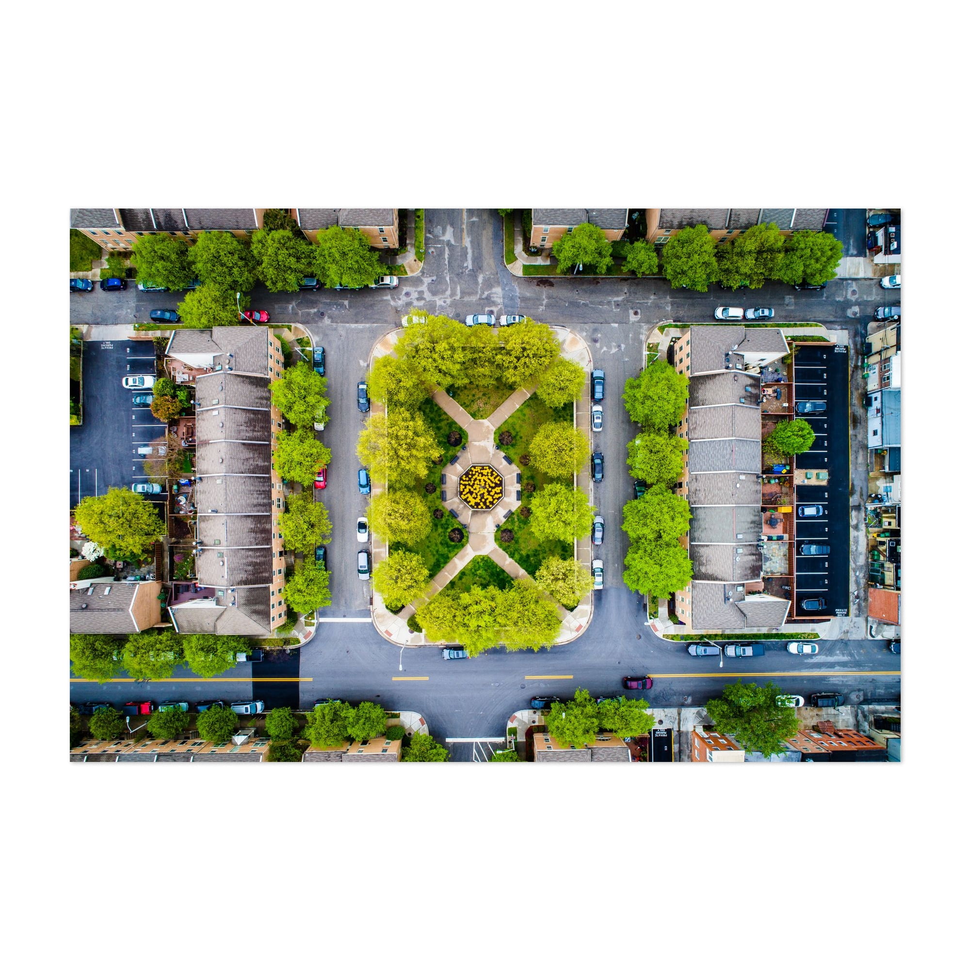 Bird's Eye Canton - Baltimore Maryland Photography Unframed Wall Art ...