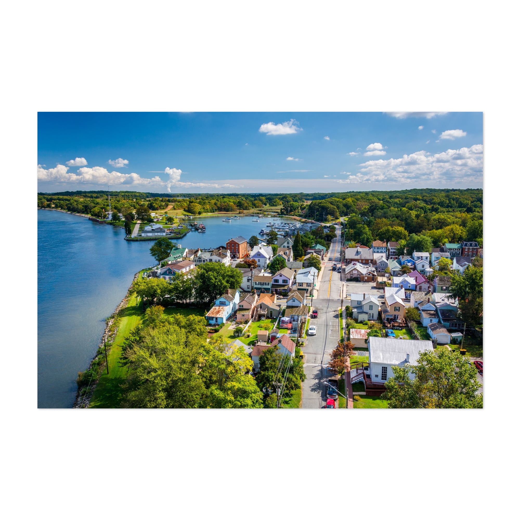 Bird's Eye Chesapeake City - Chesapeake City Maryland Photography Rural ...