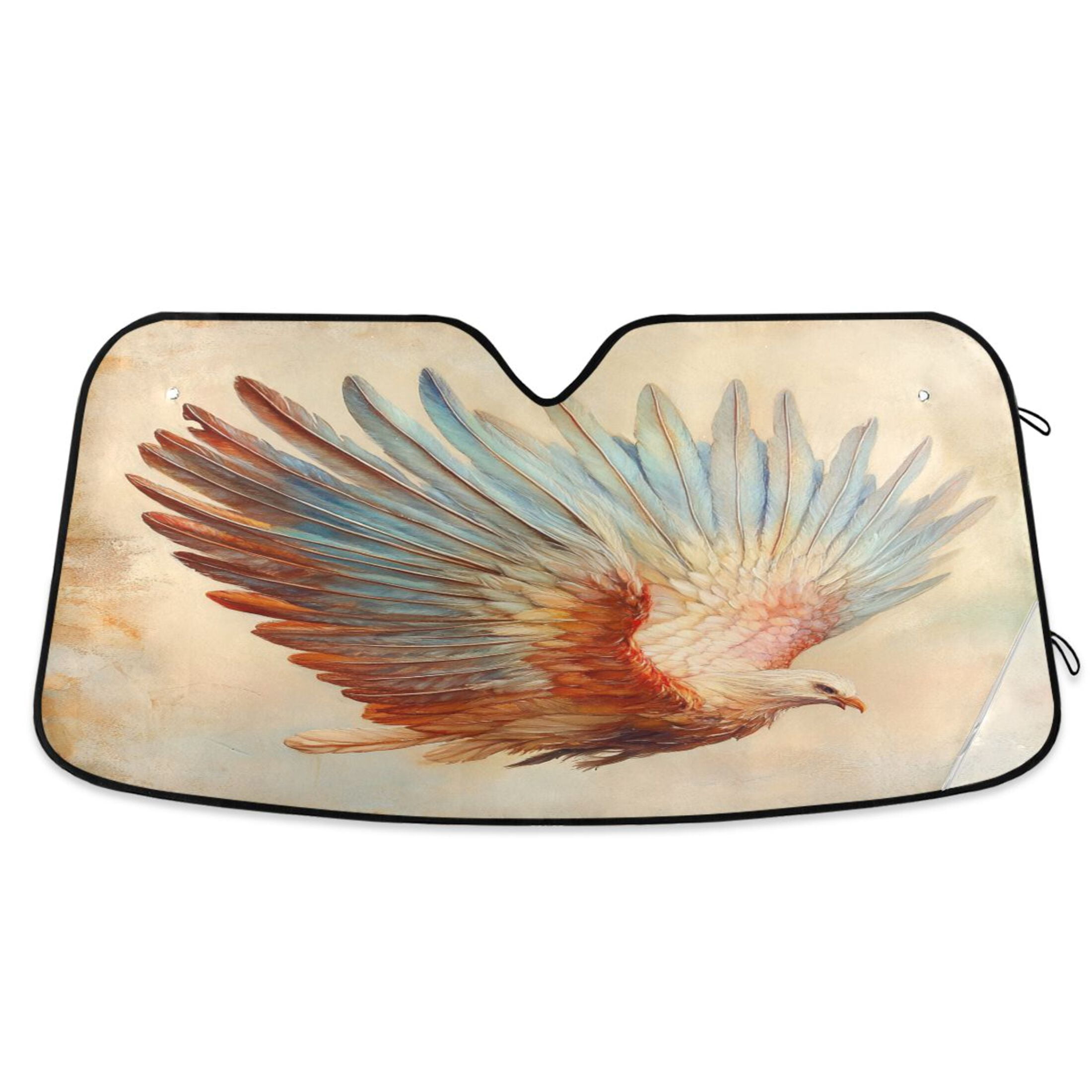 Bird with Colorful Wings Windshield Sun Shade Automobile Visor ...