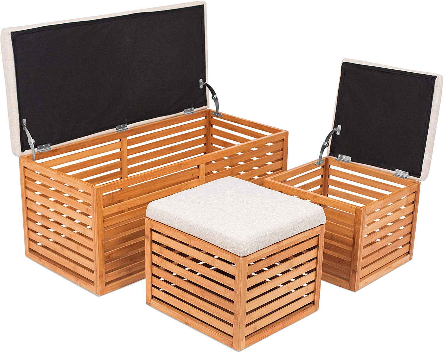 BirdRock Home Bamboo Storage Bench - Storage Box - Walmart.com