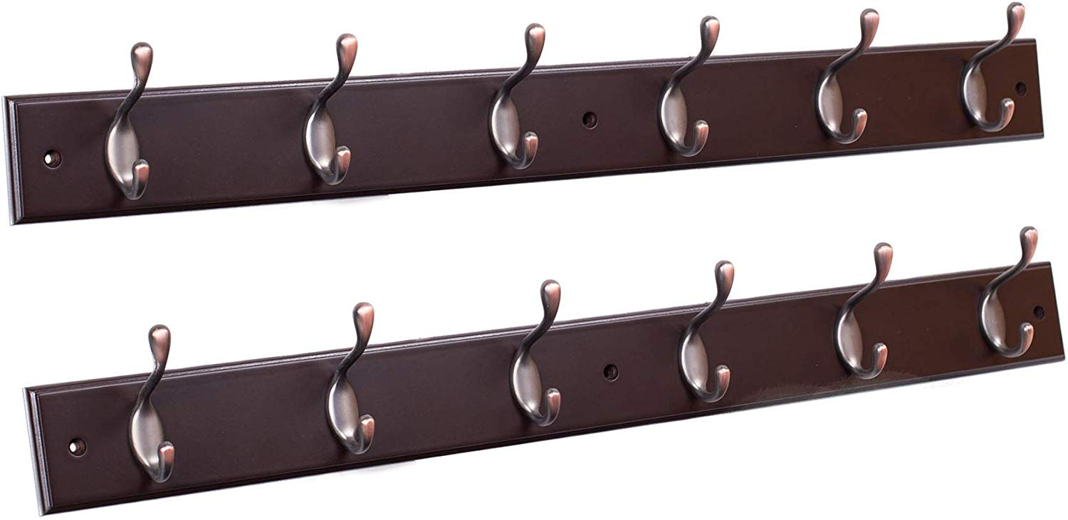 GlideRite 4-1/2 in. Large Tri Wall Coat Hooks, Matte Black, Pack of 5 ...