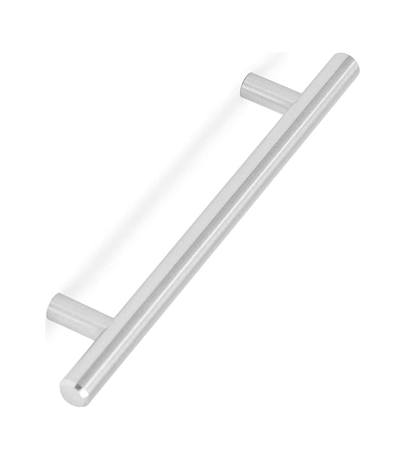 BirdRock Home Modern Rounded T-Bar Handle - Brushed Nickle - 25 Pack ...