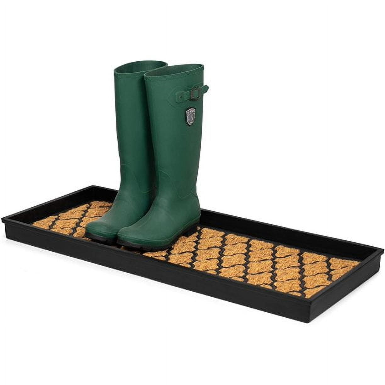 BirdRock Home Rubber Boot Tray with Coir Insert - 34 inch Decorative ...
