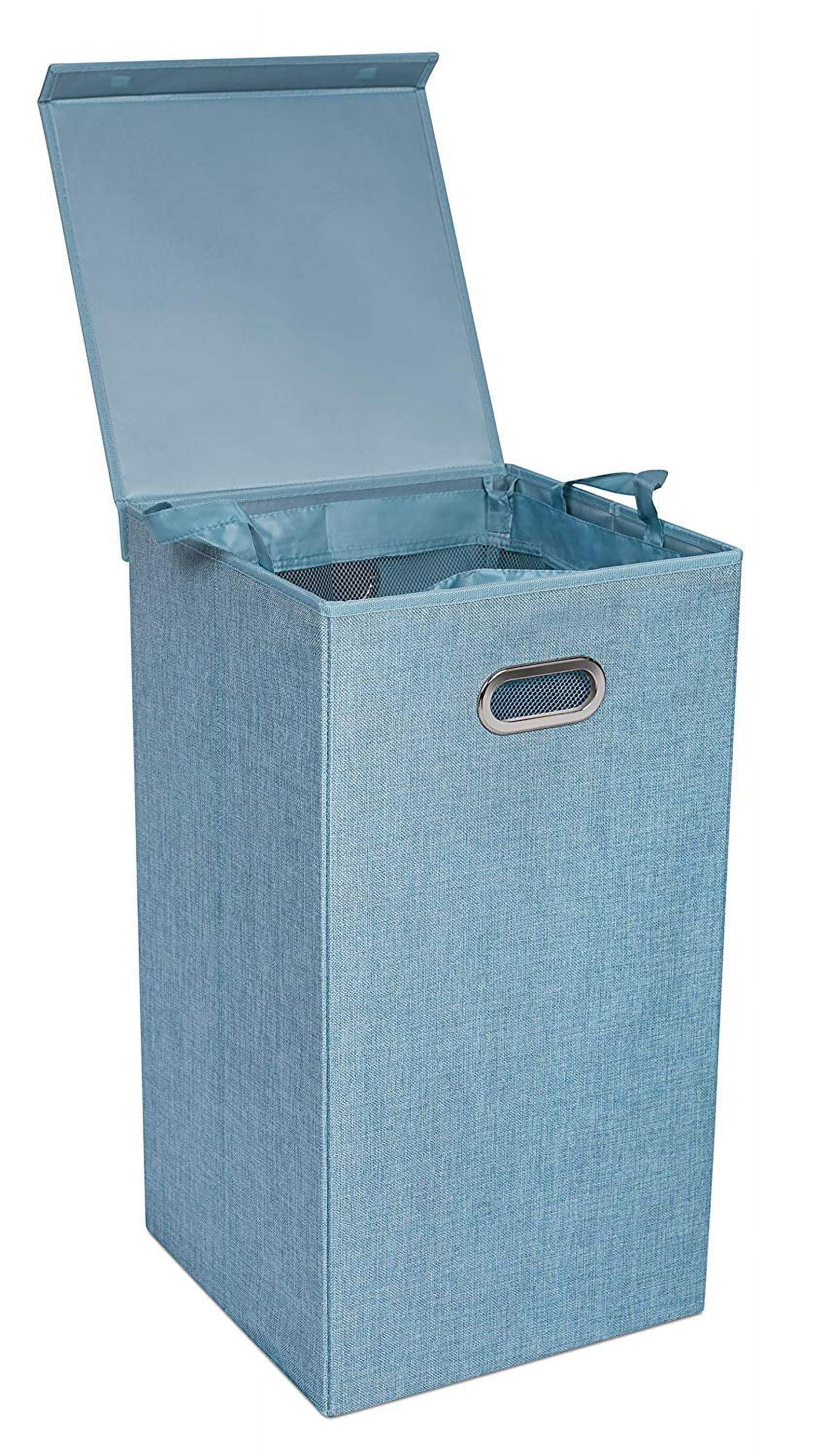 BirdRock Home Single Linen Laundry Hamper with Lid and Removable Liner ...