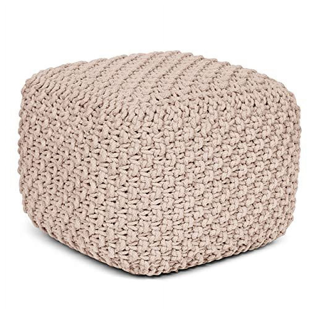 BirdRock Home Small Square Pouf Foot Stool Ottoman for Floor & Living ...