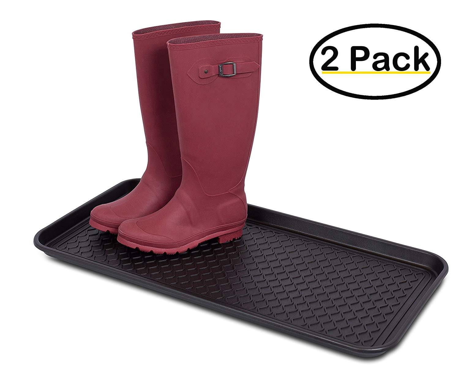 BirdRock Home Waterproof Multi-Purpose Large Rectangle Boot Tray ...