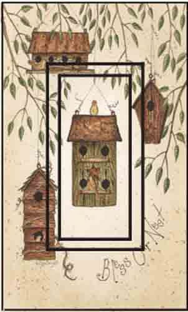 Birdhouse Blessings Single Rocker SwitchStix Peel and Stick Art Deco ...