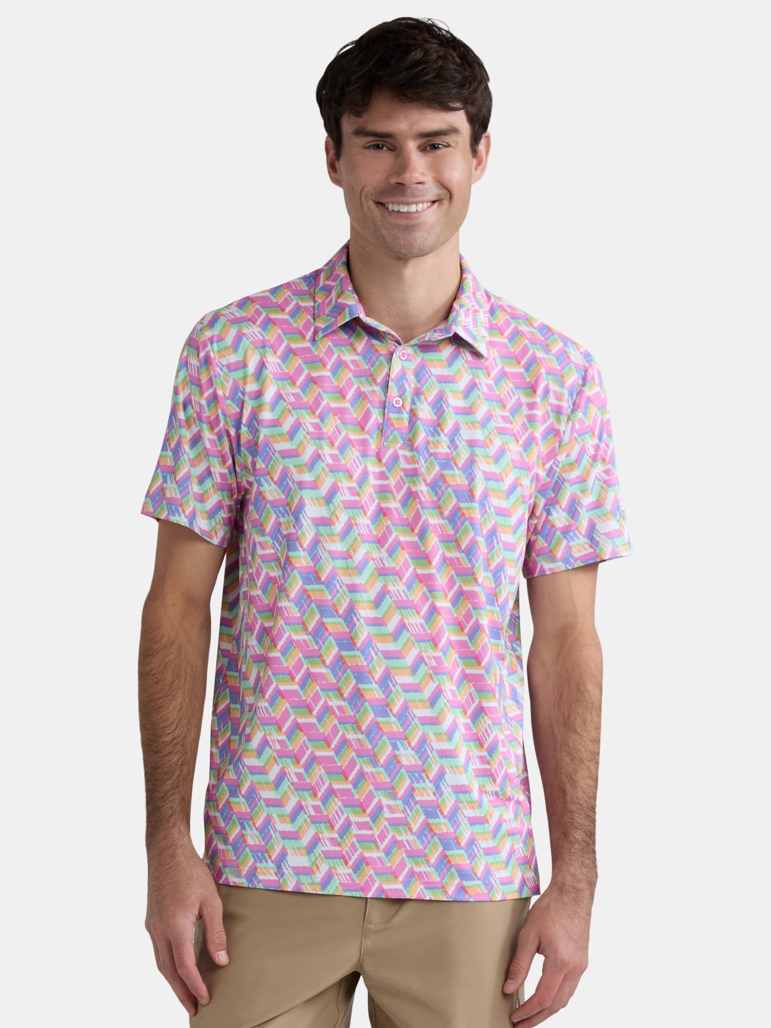 Birdie Bound Men's & Big Men's Novelty Print Golf Polo, Sizes S-5XL ...