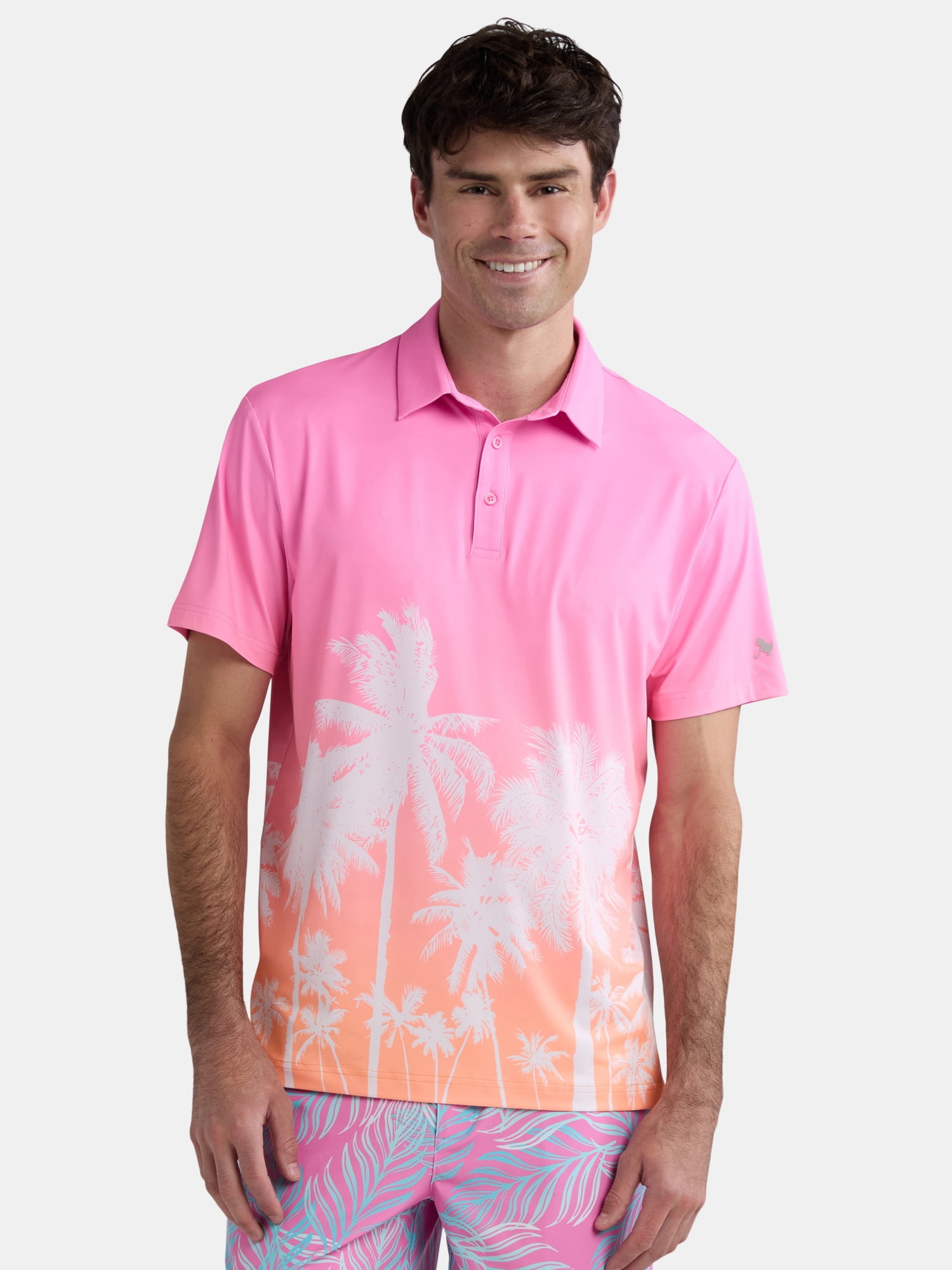 Birdie Bound Men's & Big Men's Novelty Print Golf Polo, Sizes S-5XL ...