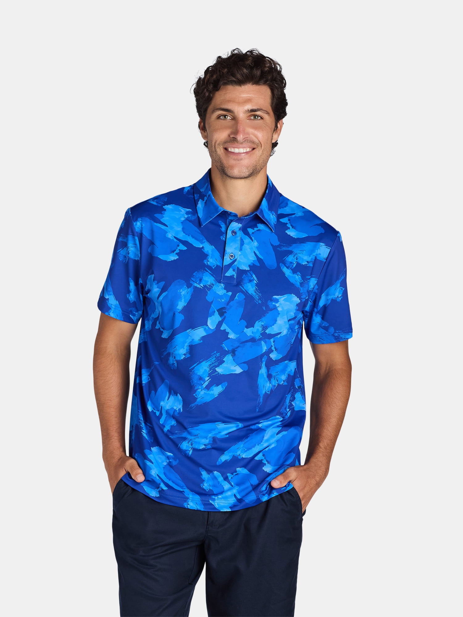 Birdie Bound Men's & Big Men's Patterned Golf Polo Shirt, Sizes S-3XL ...