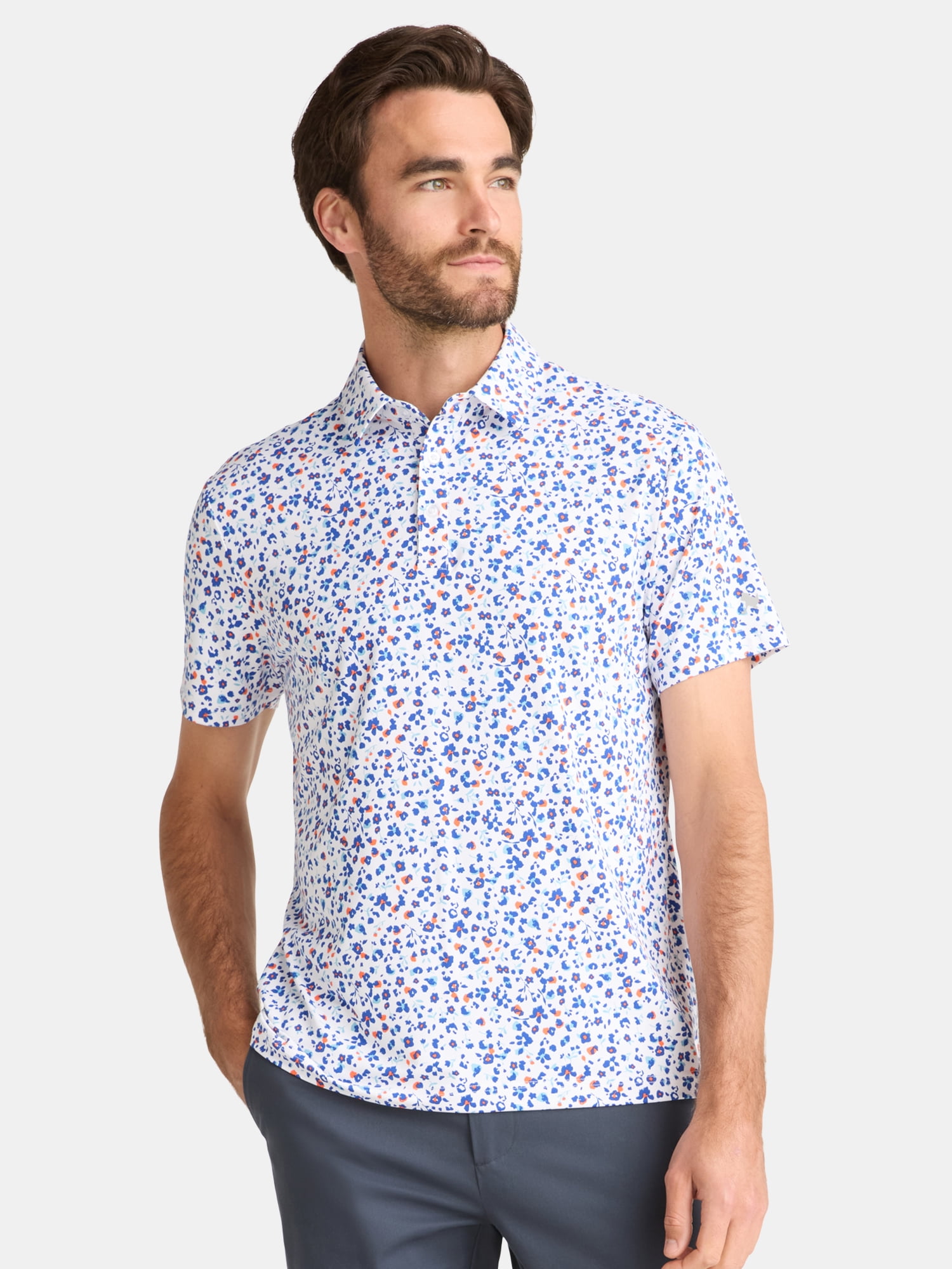 Birdie Bound Novelty Print Polo Golf Shirt; Men's & Big Men's Sizes S ...