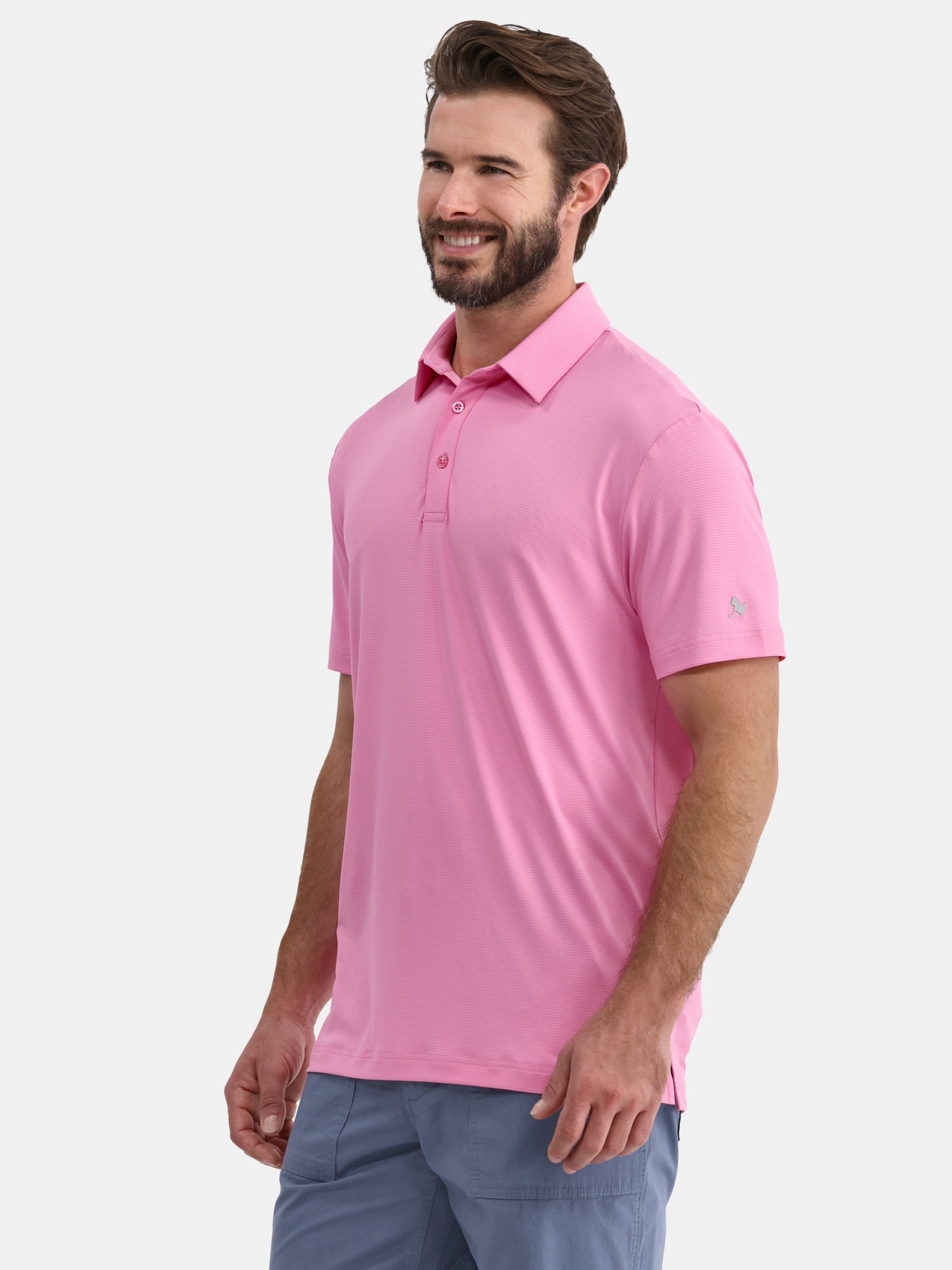 Birdie Bound Men's and Big Men’s Textured Stripe Golf Polo Shirt, Sizes XS to 5XL - Walmart.com