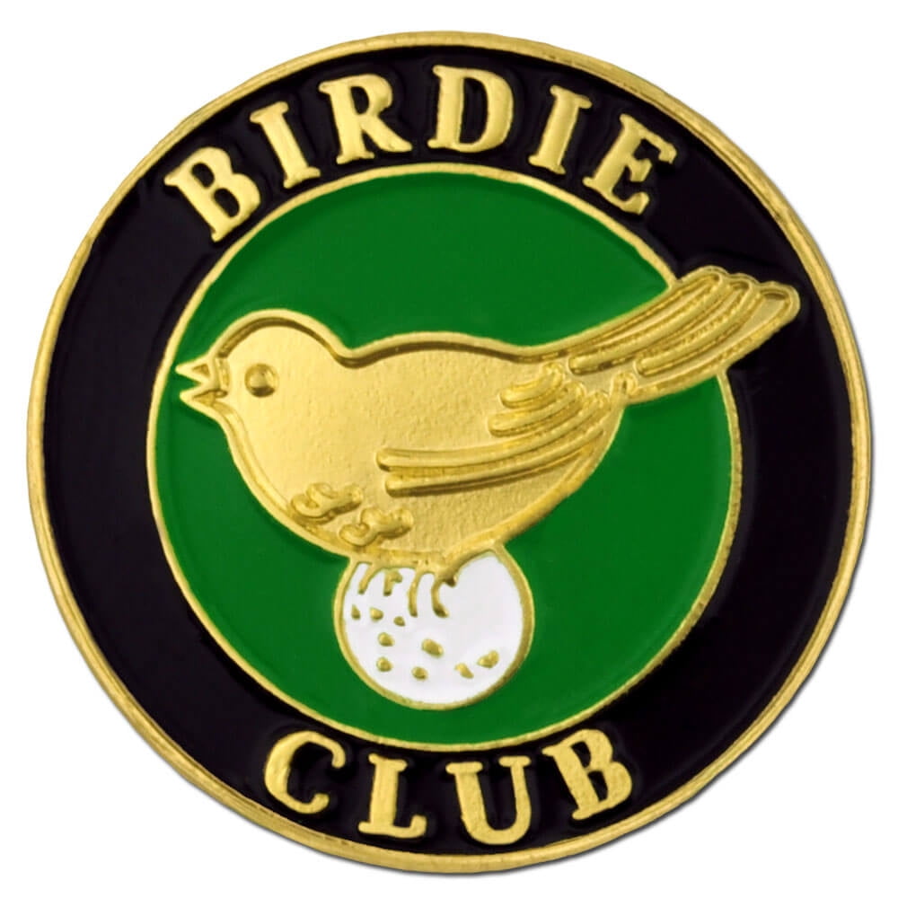 Birdie Club Golf Golfing Enamel Lapel Pin - Walmart Business Supplies