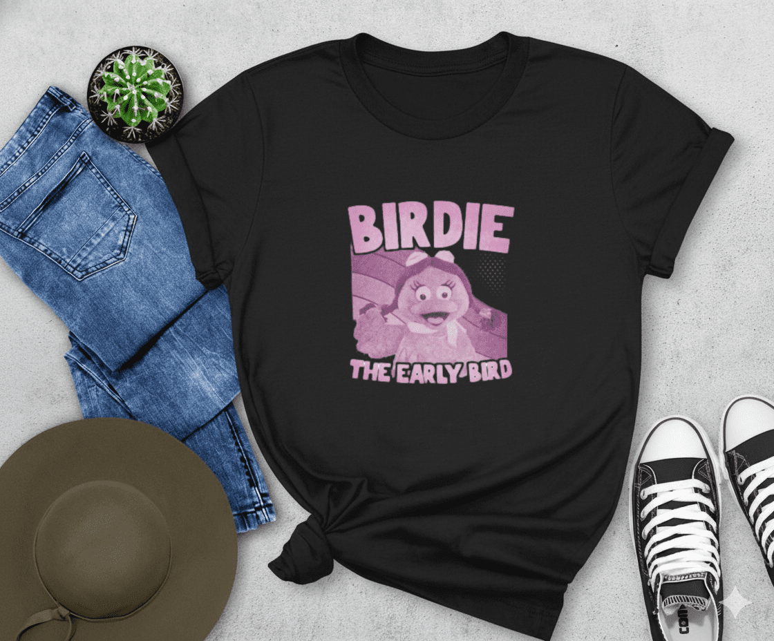 Birdie The Early Bird Retro Cartoon Vintage Nostalgic Art Unisex T ...