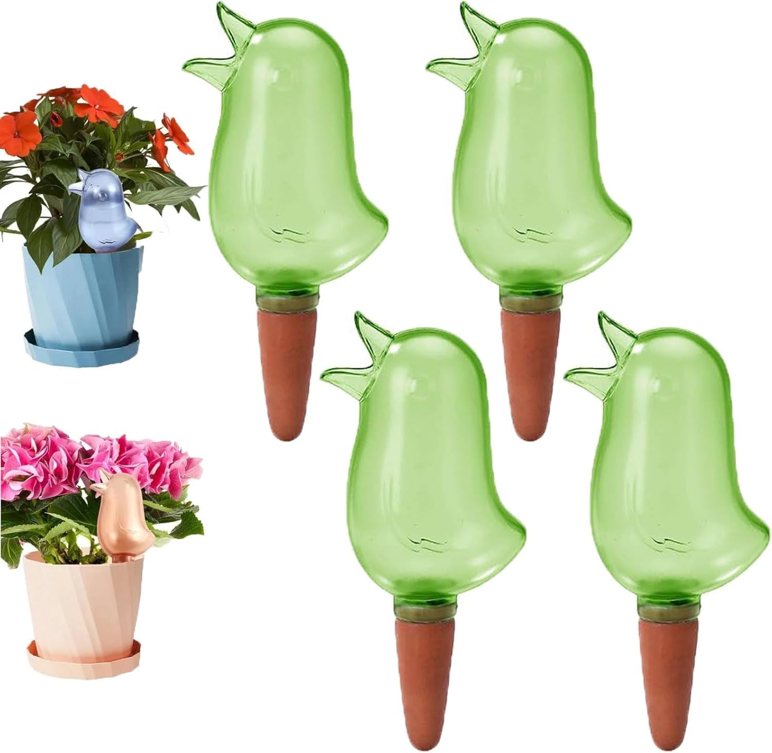 Birdie Type Automatic Flower Waterer, Self Watering Planter Insert ...