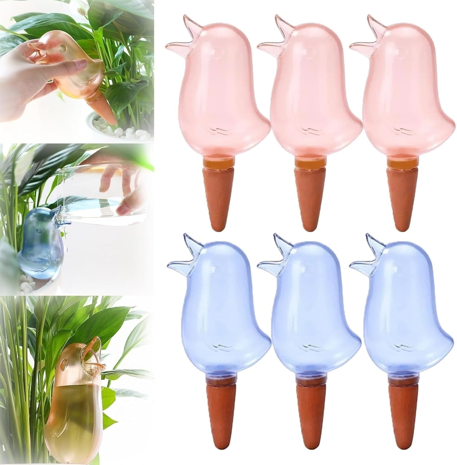 Birdie Type Automatic Flower Waterer, self Watering Plant Spikes ...