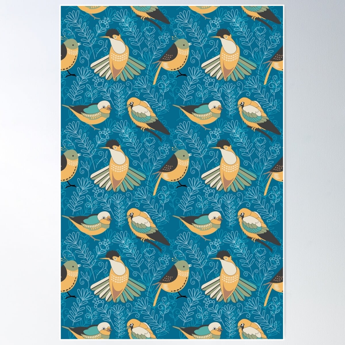 Birding In The Forest Cp22076 Poster Wall Art, Modern Wall Decor For ...