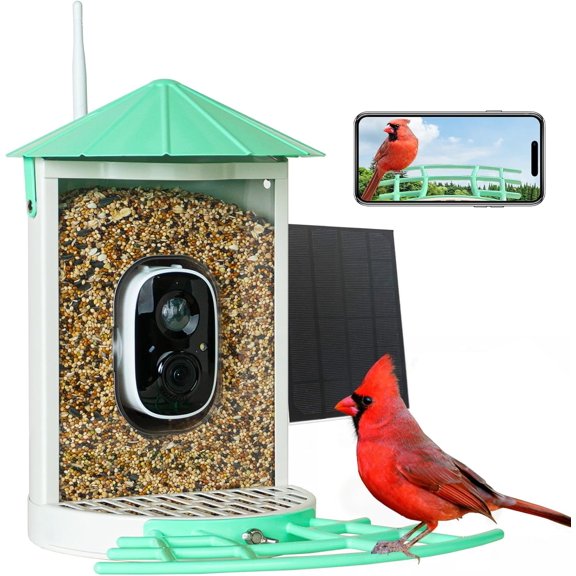 WoodLink WL75160 Squirrel-Resistant Red Bird Feeder, Reflective Vista ...