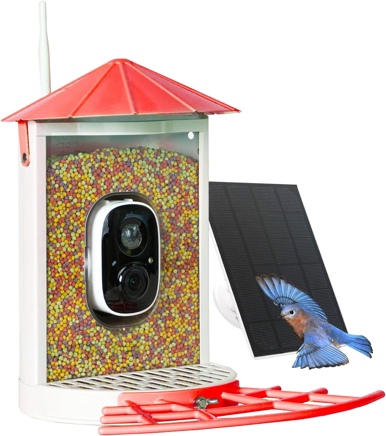 Birdkiss Smart Bird Feeder with Camera, Metal Squirrel Proof Bird ...