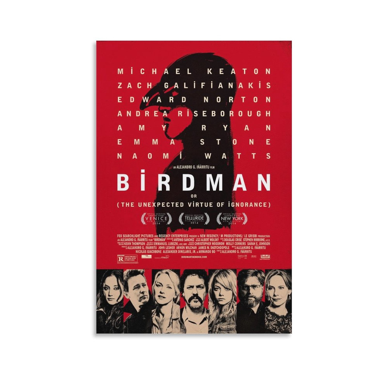 Birdman Movie Poster Picture Print Wall Art Poster Painting Canvas ...