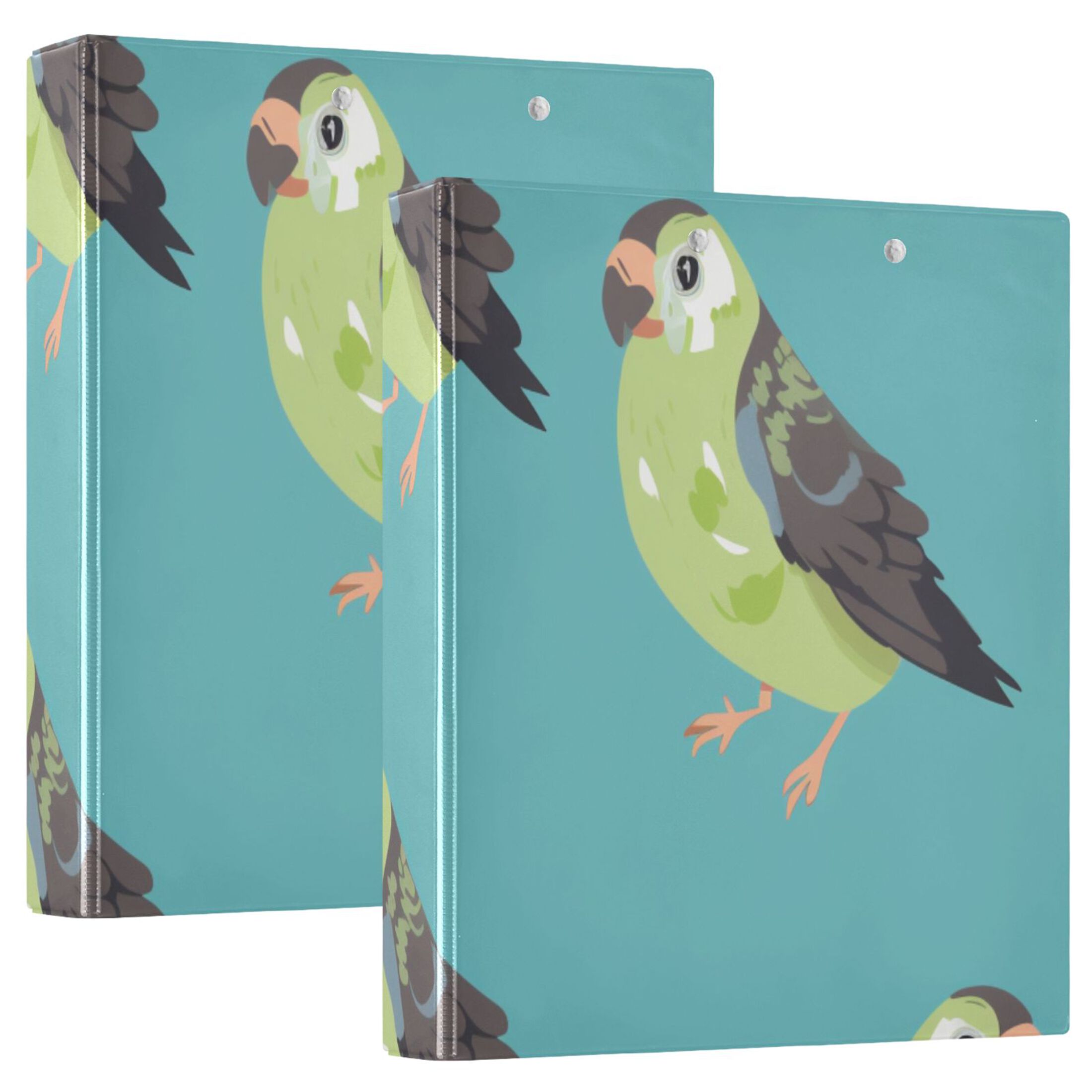 Birds 3 Ring Binders 1.5 inch Hardcover File Folders with Interior Pockets A4 Size Organizer for ...