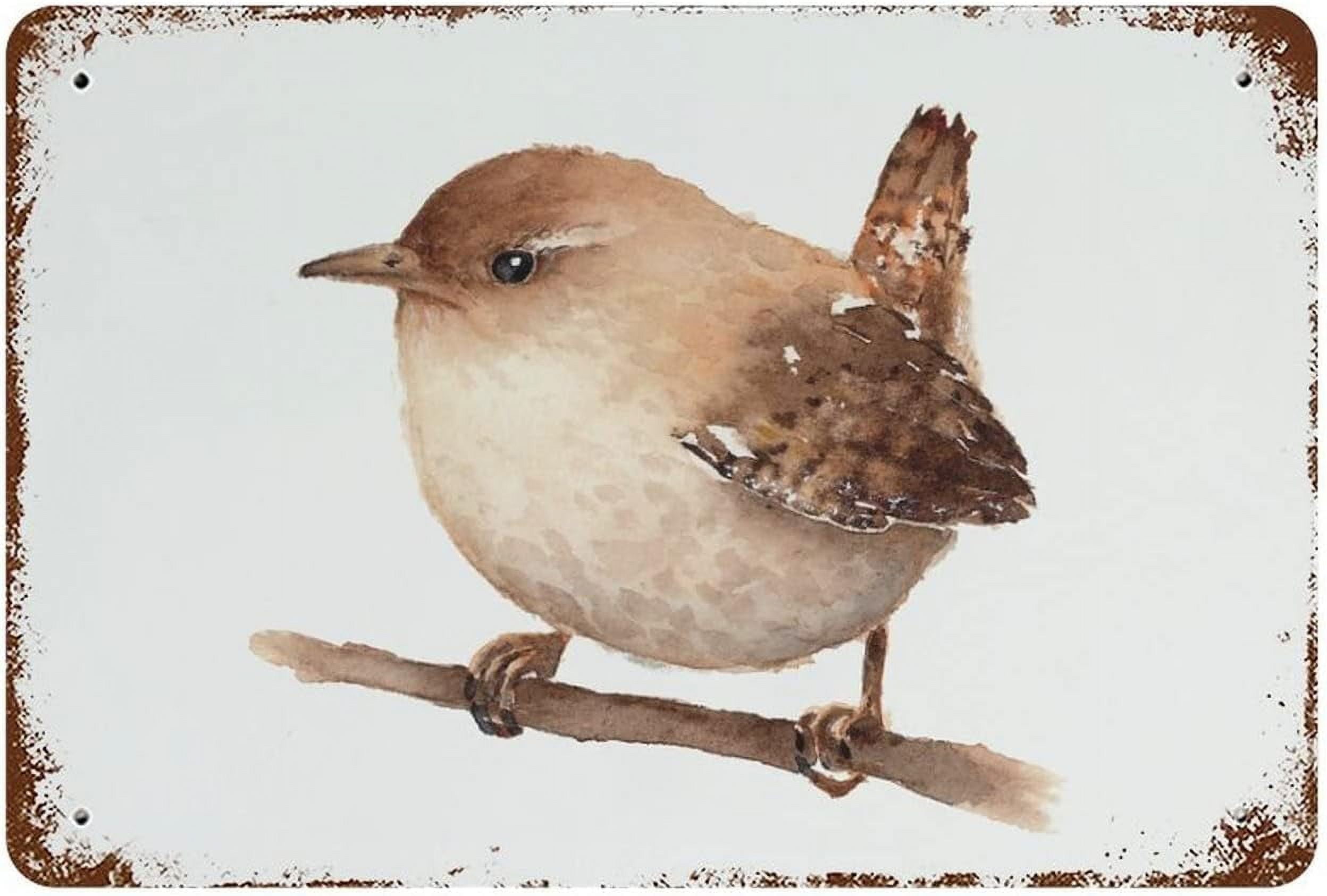 Birds On Branch Metal Tin Signs- Exquisite Wall Art Decor Inspirational ...