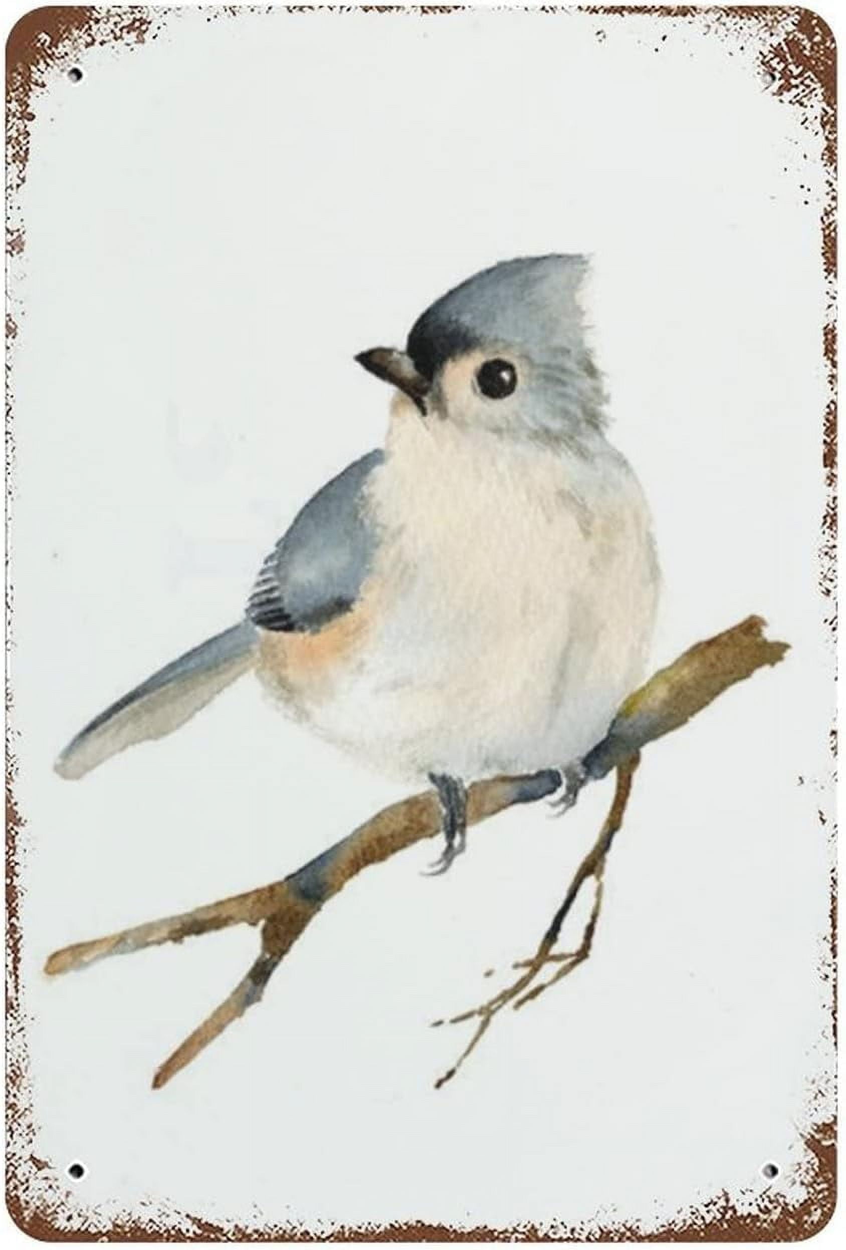 Birds On Branch Metal Tin Signs- Exquisite Wall Art Decor Inspirational ...