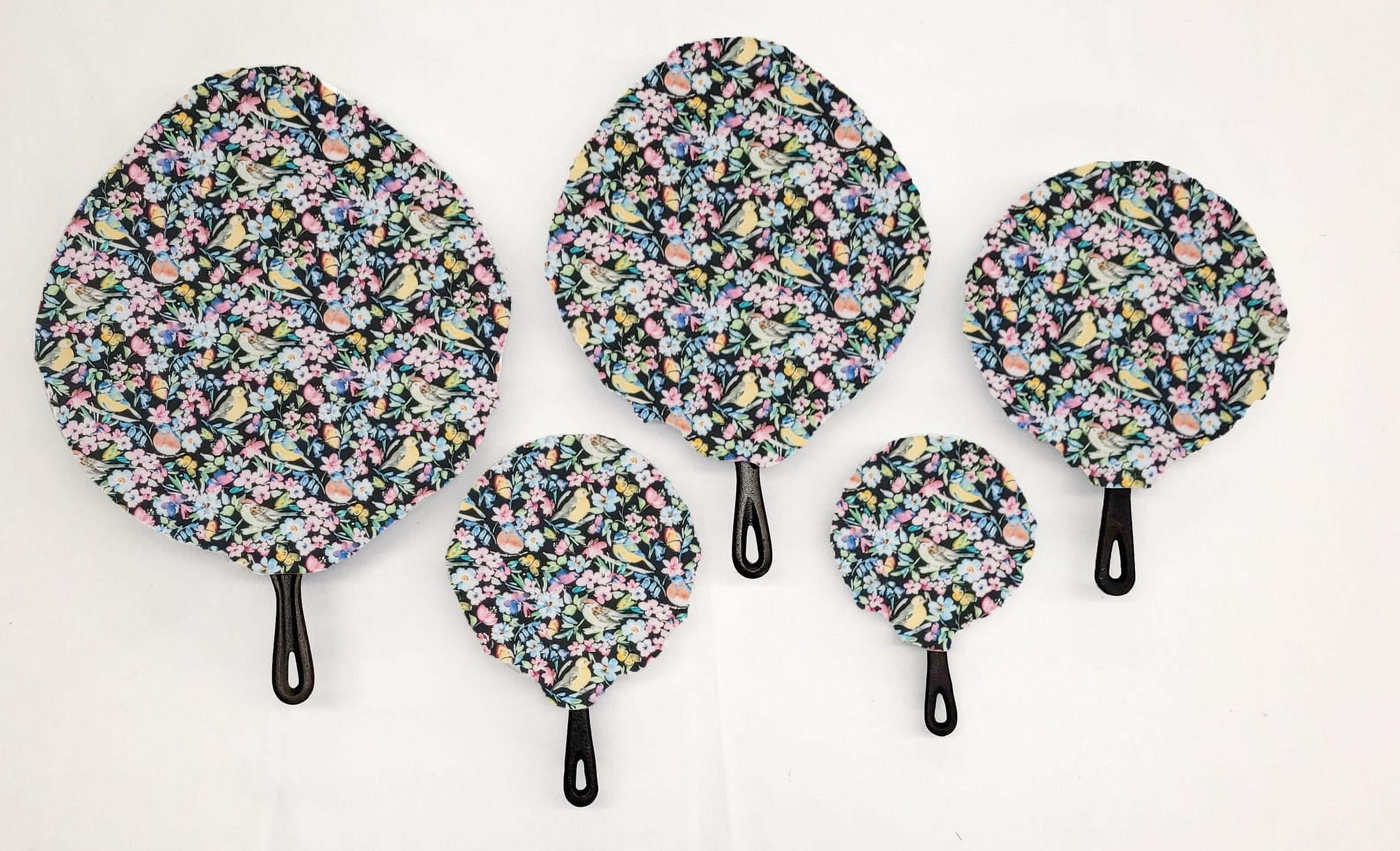 Birds & Butterflies in Blooms Cast Iron Pan Covers (Set of 5) by Penny ...