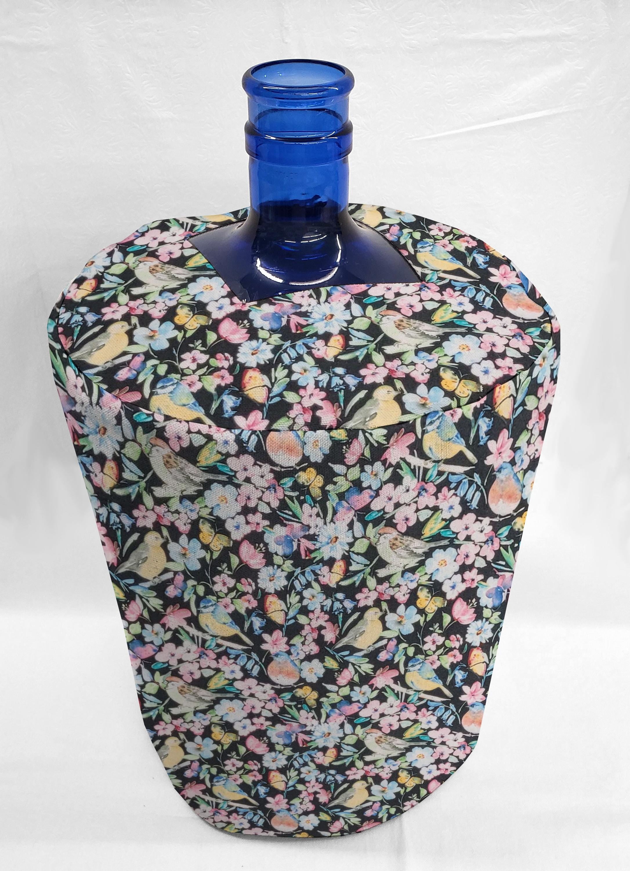 Birds & Butterflies in Blooms Water Bottle Cover by Penny's Needful ...