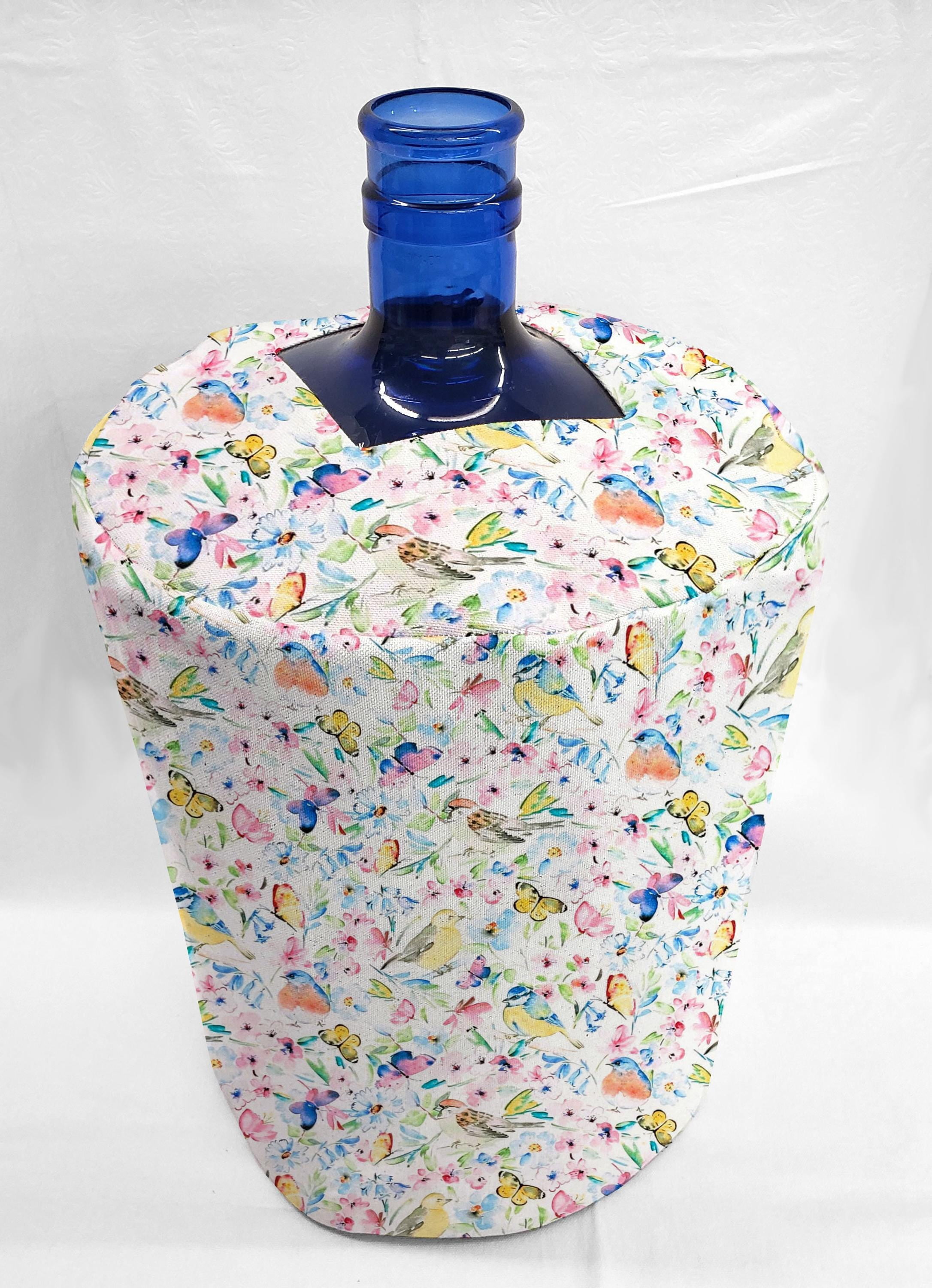 Birds & Butterflies in Blooms Water Bottle Cover by Penny's Needful ...