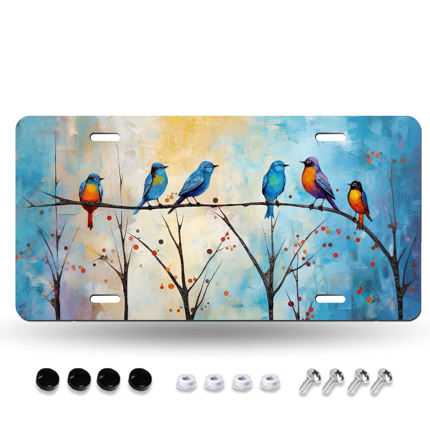 Birds Butterfly and Leaves Vintage Exquisite Plate Cover, Decorative ...