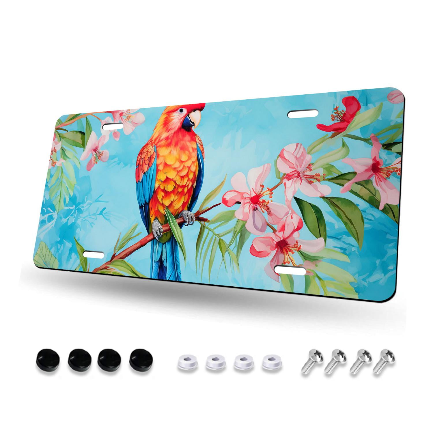 Birds Butterfly and Leaves Vintage art Plate Cover, Decorative Aluminum ...