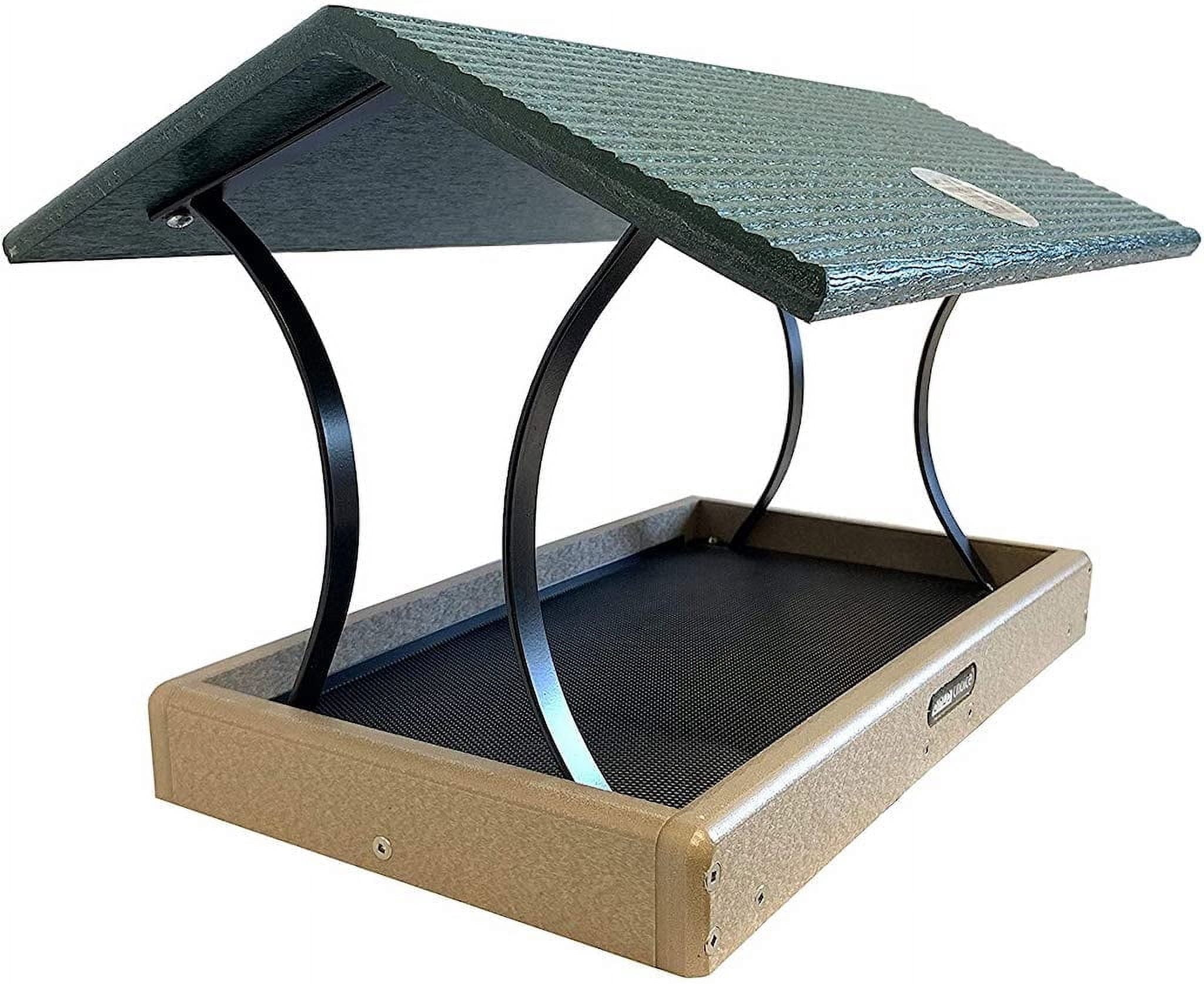 Birds Choice Tray Feeding Platform Bird Feeder, Pole-Mounted, Recycled ...