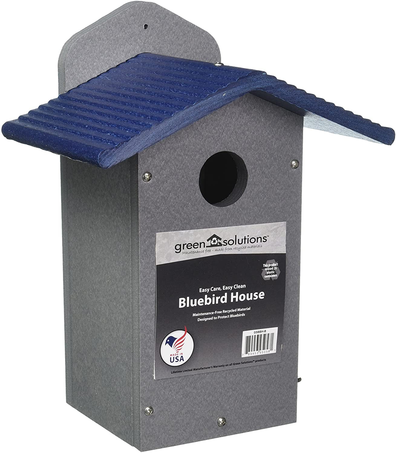 Free Shipping! Birds Choice Rustic Recycled Bluebird Bird House - Blue ...