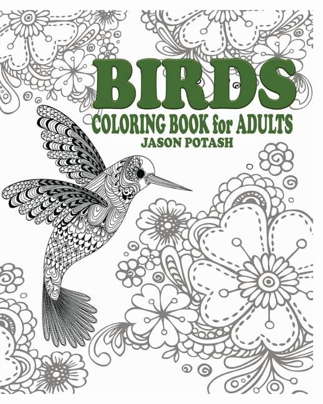 Birds Coloring Book for Adults, (Paperback) - Walmart.com