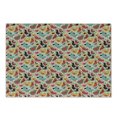 Birds Cutting Board, Whimsical Birds in Different Colors and Swirled ...