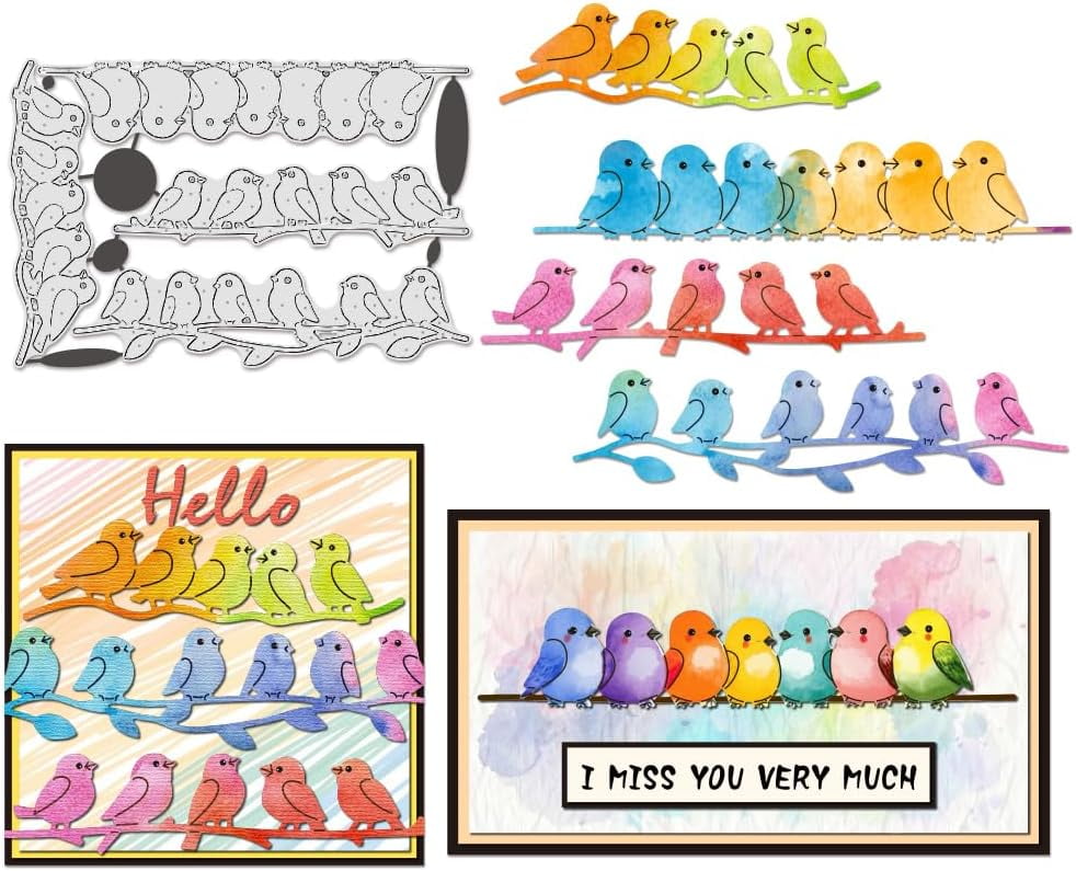 Birds Die Cuts for Card Making Lots Cute Birds Carbon Steel Template ...