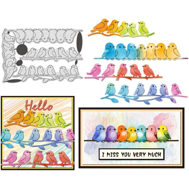 Birds Die Cuts for Card Making Lots Cute Birds Carbon Steel Template ...