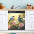 Birds Dishwasher Magnet Cover Reuseable Refrigerator Magnet Cover Decal ...