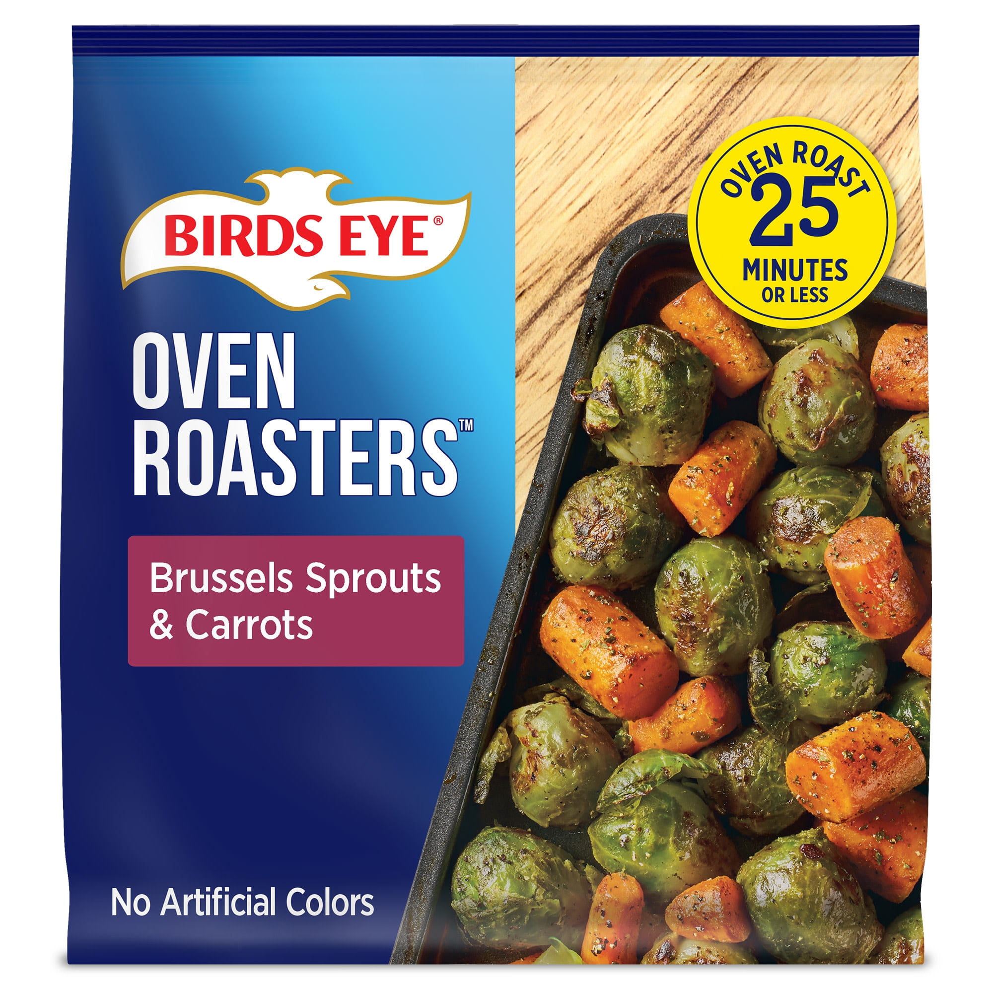 Birds Eye Oven Roasters Seasoned Brussels Sprouts and Carrots Frozen ...