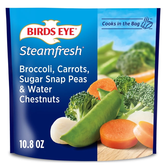 Birds Eye Steamfresh Broccoli, Carrots, Sugar Snap Peas & Water ...