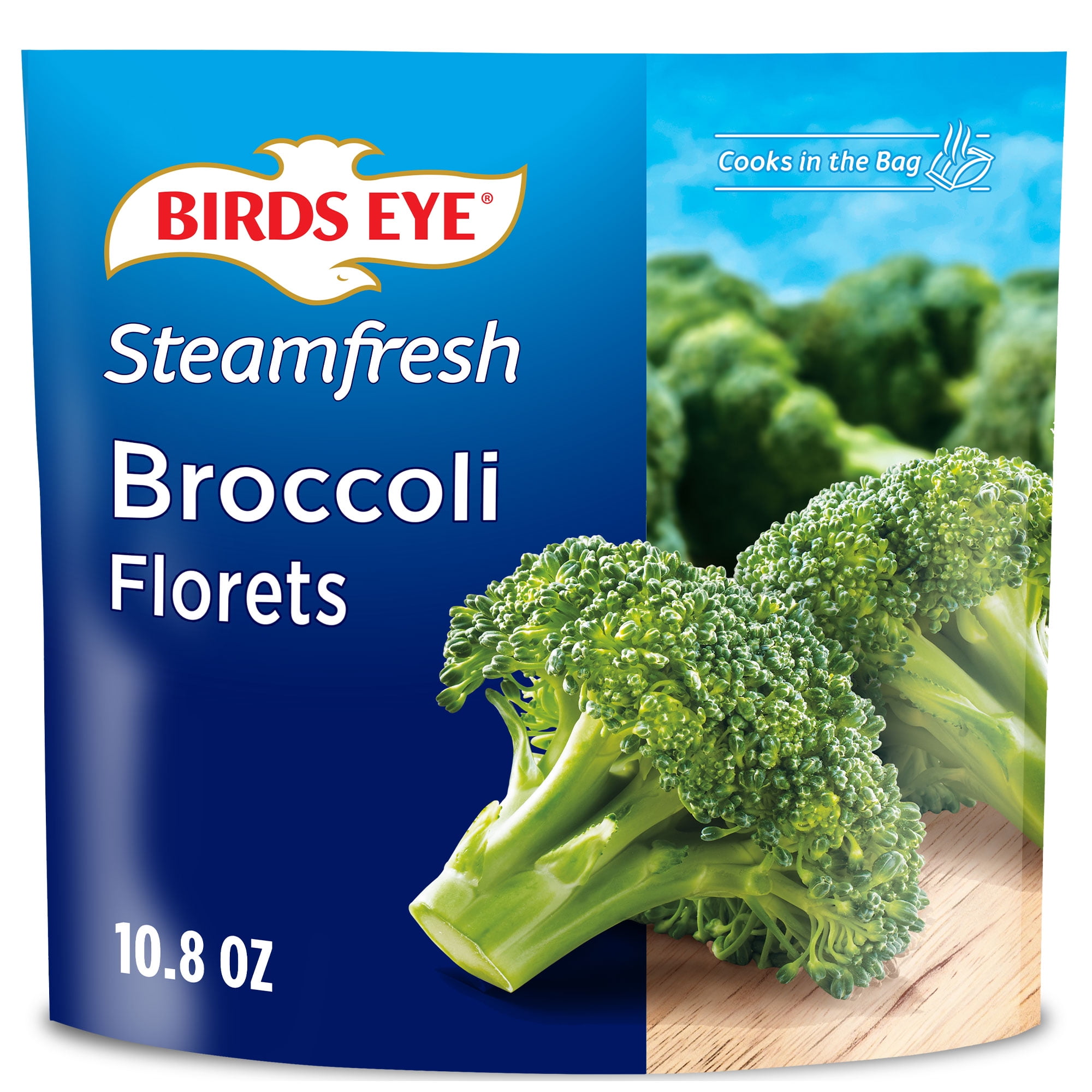 Birds Eye Steamfresh Broccoli Florets, Frozen, 10.8 oz - Walmart.com