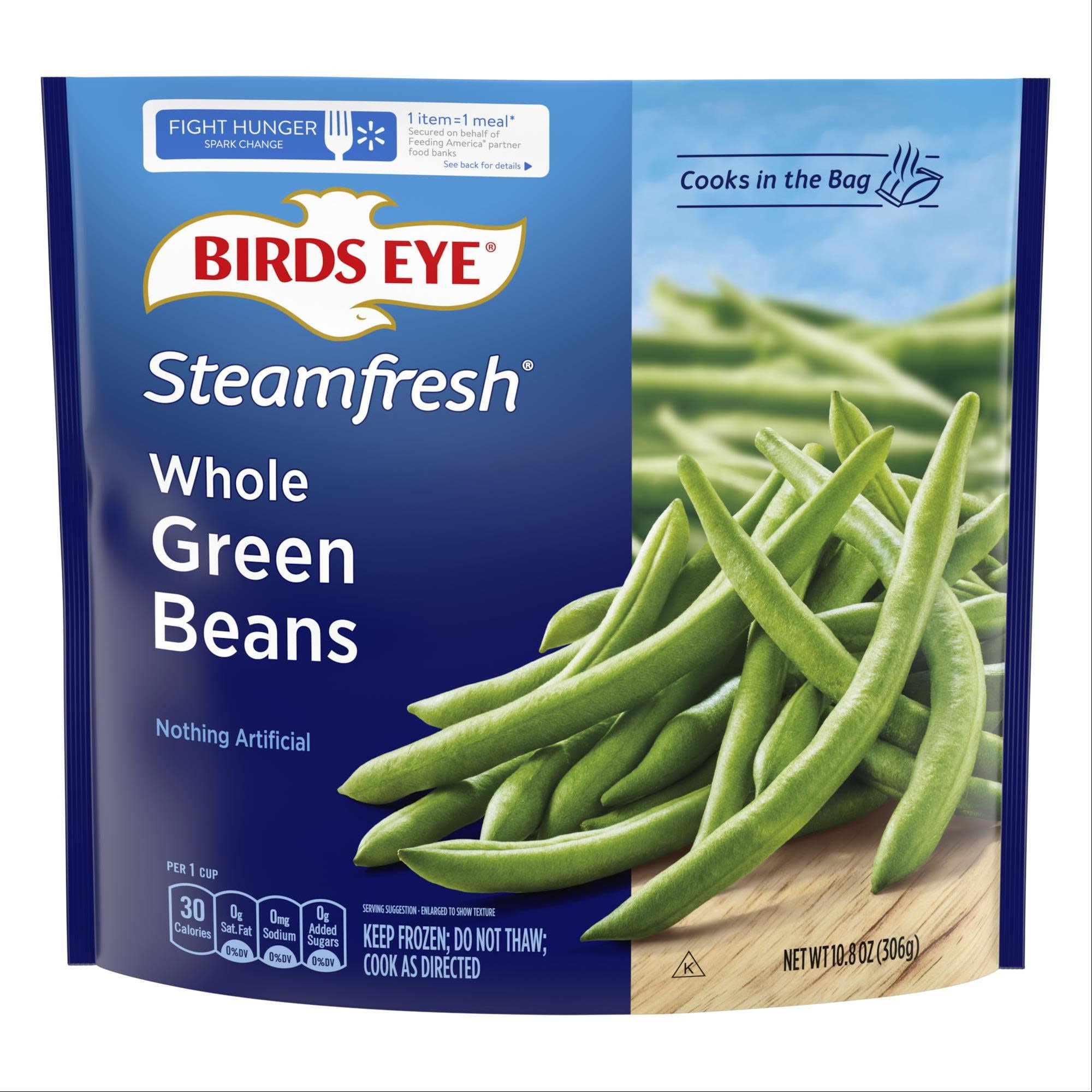 Birds Eye Steamfresh Frozen Whole Grean Beans, 10.8 oz - Walmart.com