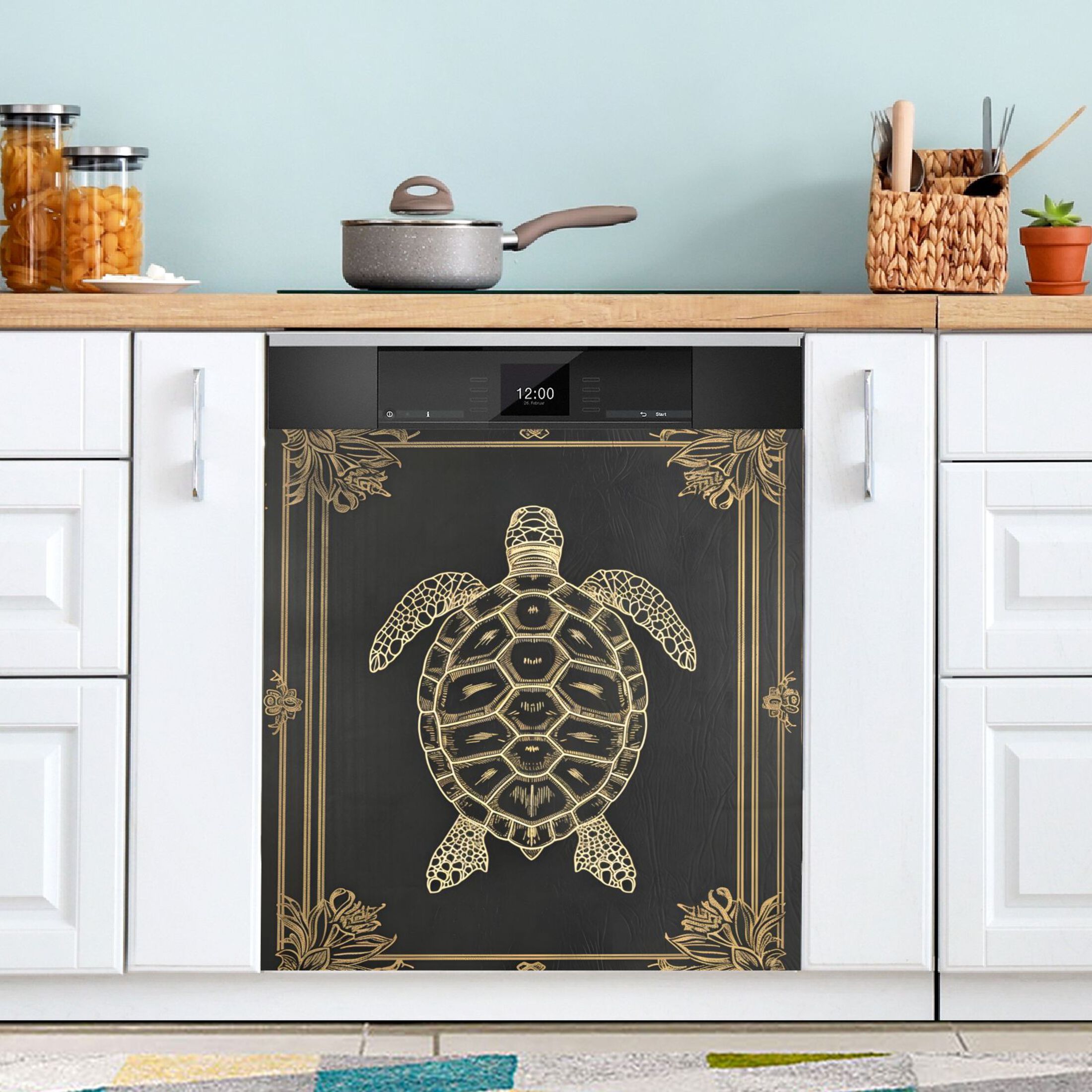 Birds Eye View Of Turtle Dishwasher Magnet Refrigerator Magnetic Cover ...