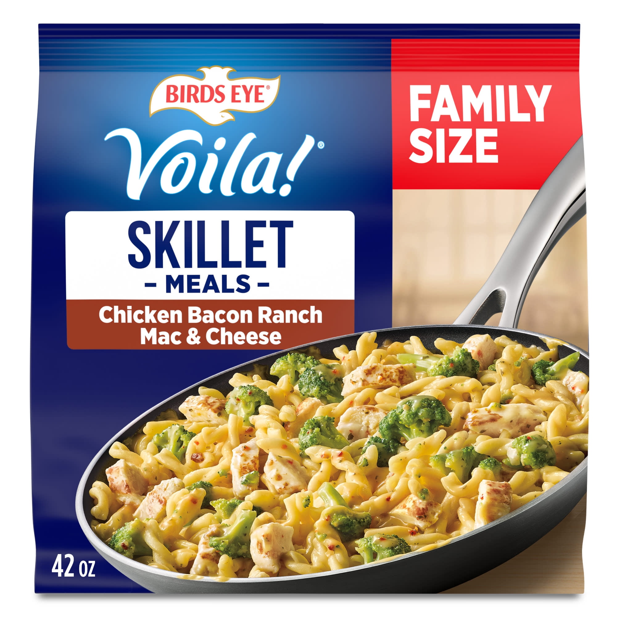 Birds Eye Chicken Bacon Ranch Mac and Cheese Skillet 42 oz Family Size ...
