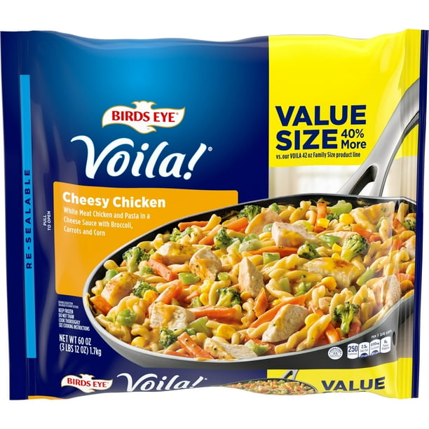 Birds Eye Voila! Value Size Cheesy Chicken Frozen Meal, 60 oz Bag ...