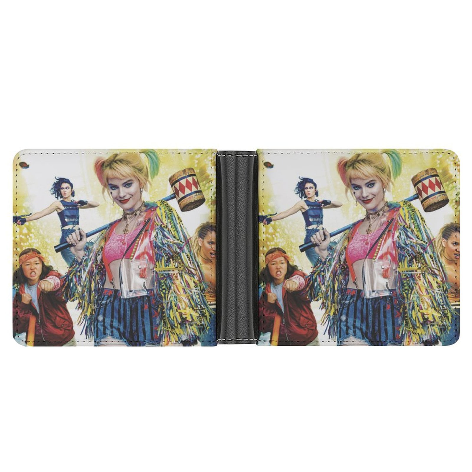 Birds Film Prey Harley Quinn PU Leather Bifold Wallet Money Organizers ...