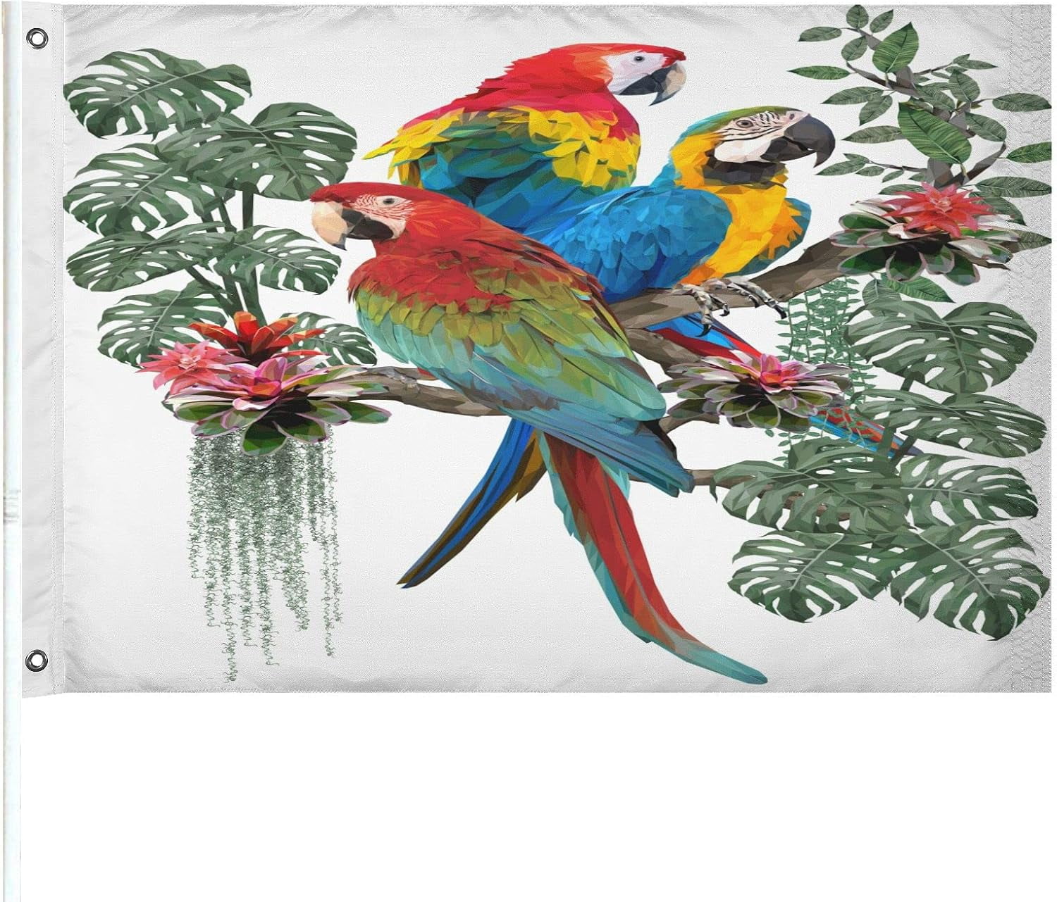 Birds Forest Plants Flag Outdoor Garden Flag for Outside Funny Flags ...